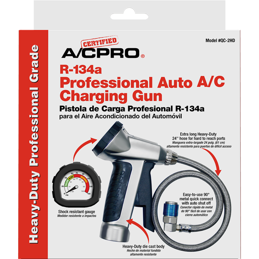 QC-2HD R-134a Professional Auto A/C Charging Gun | AC Pro®